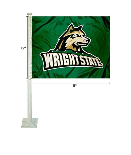 College Flags & Banners Co. Wright State Raiders New Logo Car Flag ...