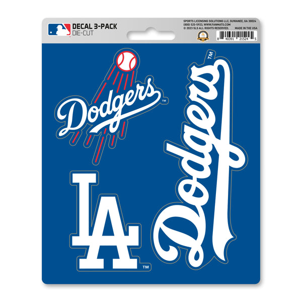 Los Angeles Dodgers 3 Piece Decal Sticker Set | 757 Sports Collectibles