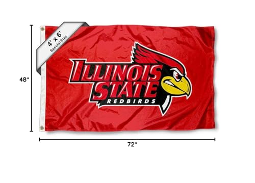 College Flags & Banners Co. ISU Redbirds 4 ft x 6 ft Flag | Sports ...
