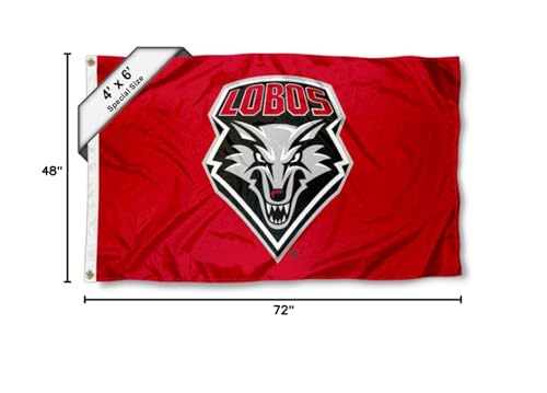 College Flags & Banners Co. UNM Lobos 4 ft x 6 ft Flag | 757 Sports ...
