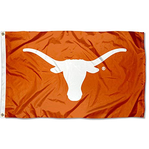 College Flags & Banners Co. University of Texas Bevo and USA Flag 3x5 ...