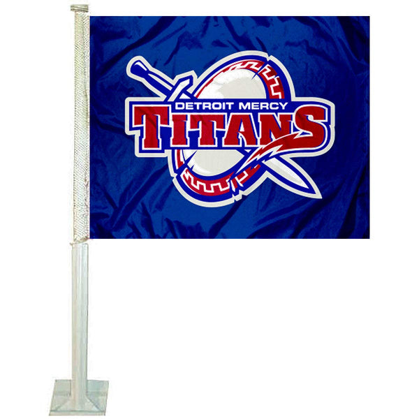 College Flags & Banners Co. Detroit Mercy Titans Car Flag | Sports ...