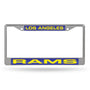 Los Angeles Rams License Plate Frame Laser Cut Chrome | Sports Gifts ...