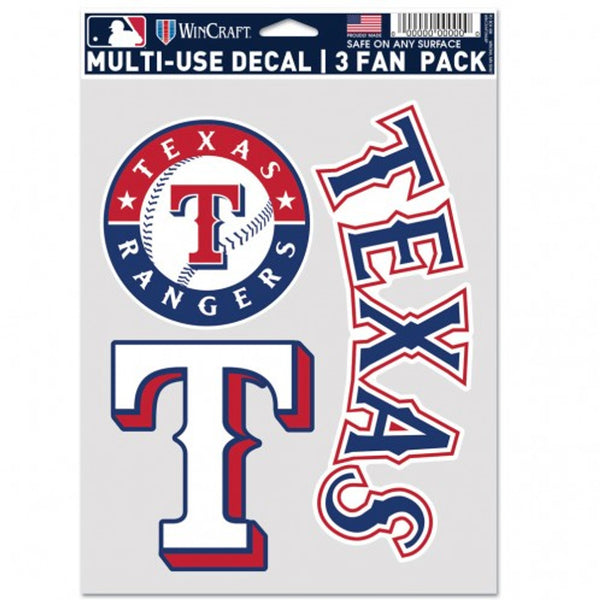 Texas Rangers Decal Multi Use Fan 3 Pack Special Order | 757 Sports ...