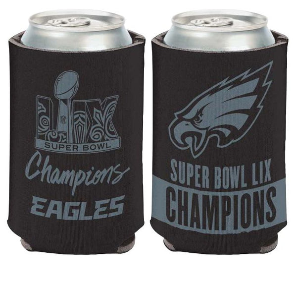 Philadelphia Eagles Super Bowl LIX Champions Blkout 2-Sided Can Cooler ...