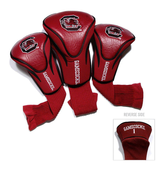 South Carolina Gamecocks 3 Pack Contour Head Covers | Sports Gifts ...