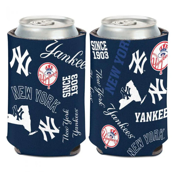 NEW YORK YANKEES SCATTER CAN COOLER 12 OZ. | 757 Sports Collectibles