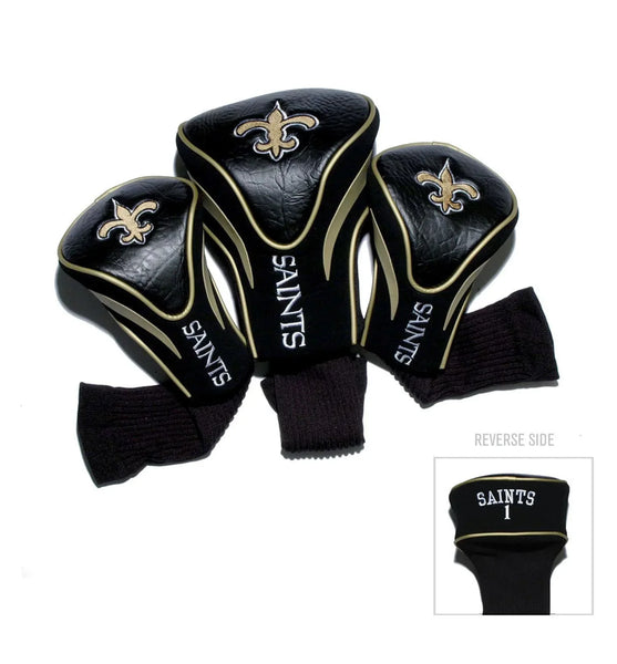 New Orleans Saints 3 Pack Contour Head Covers | Sports Gifts, Sports ...