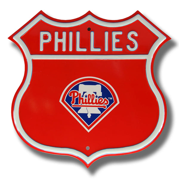 Philadelphia Phillies Steel Route Sign-Primary Logo | 757 Sports ...