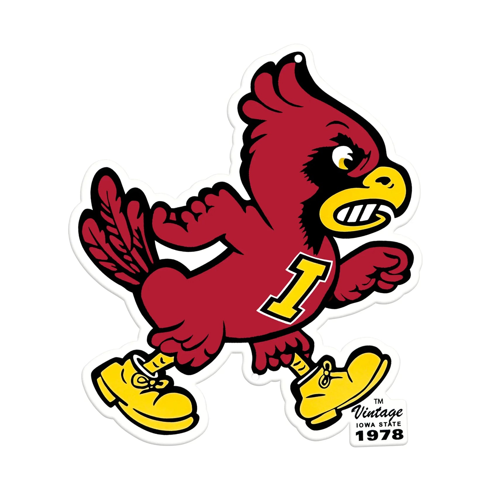 Iowa State Cyclones Laser Cut Steel Logo Spirit Size-Walking Cy 1978 ...
