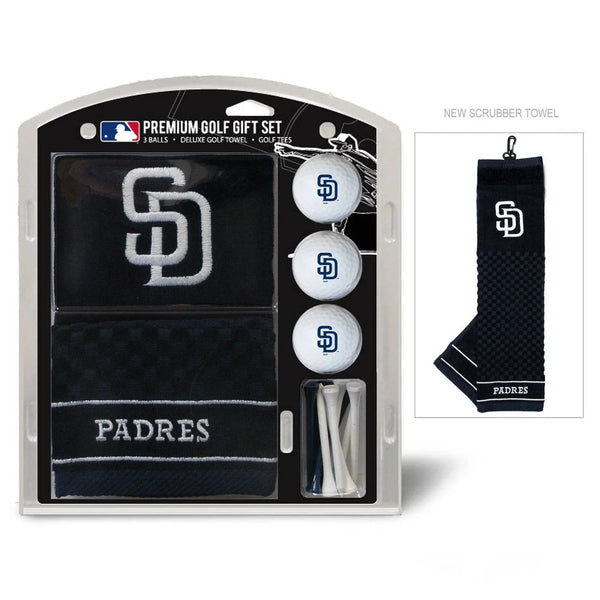 San Diego Padres Embroidered Golf Towel, 3 Golf Ball, And Golf Tee Set ...