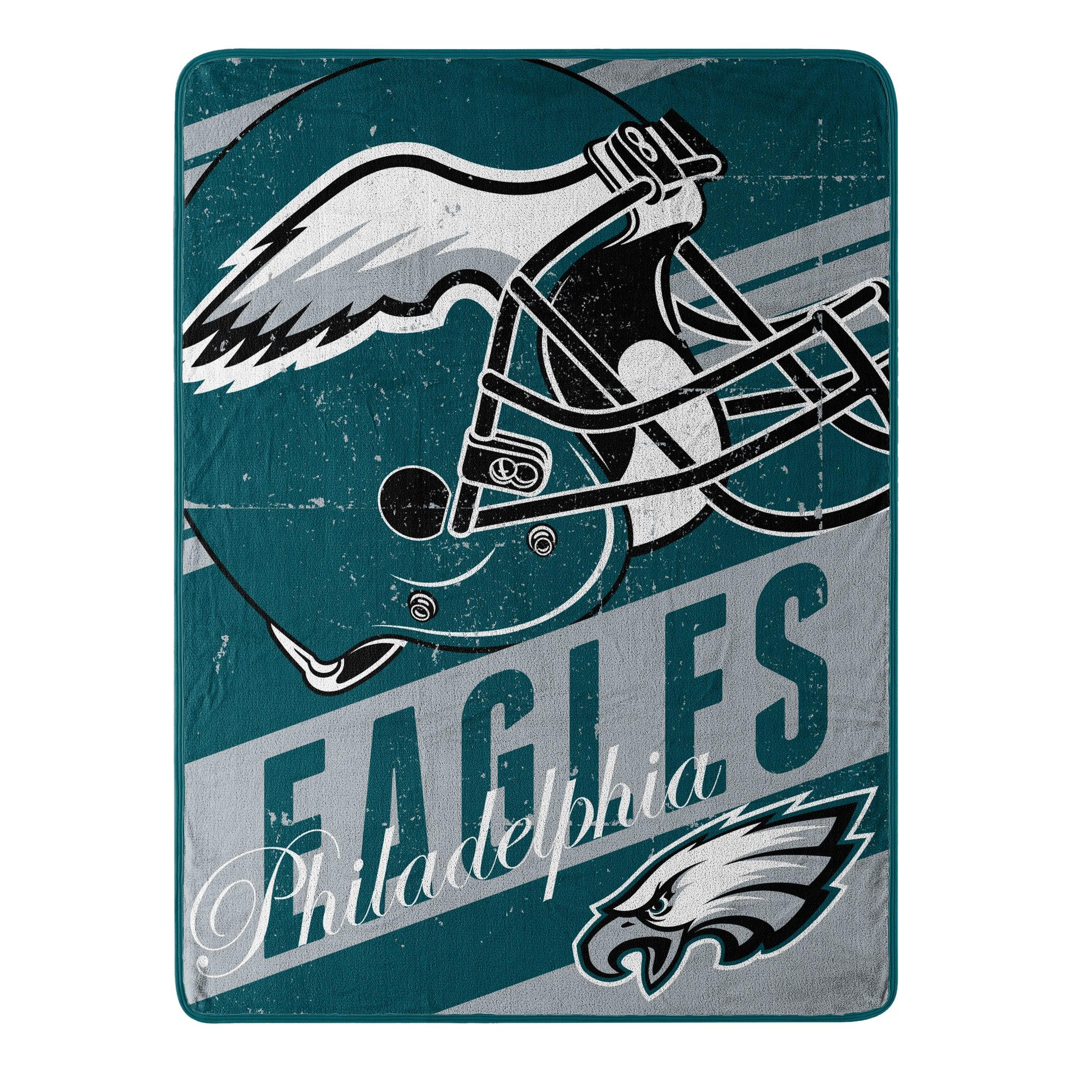 Philadelphia Eagles 46" X 60" Deep Slant Micro Raschel Throw Blanket ...
