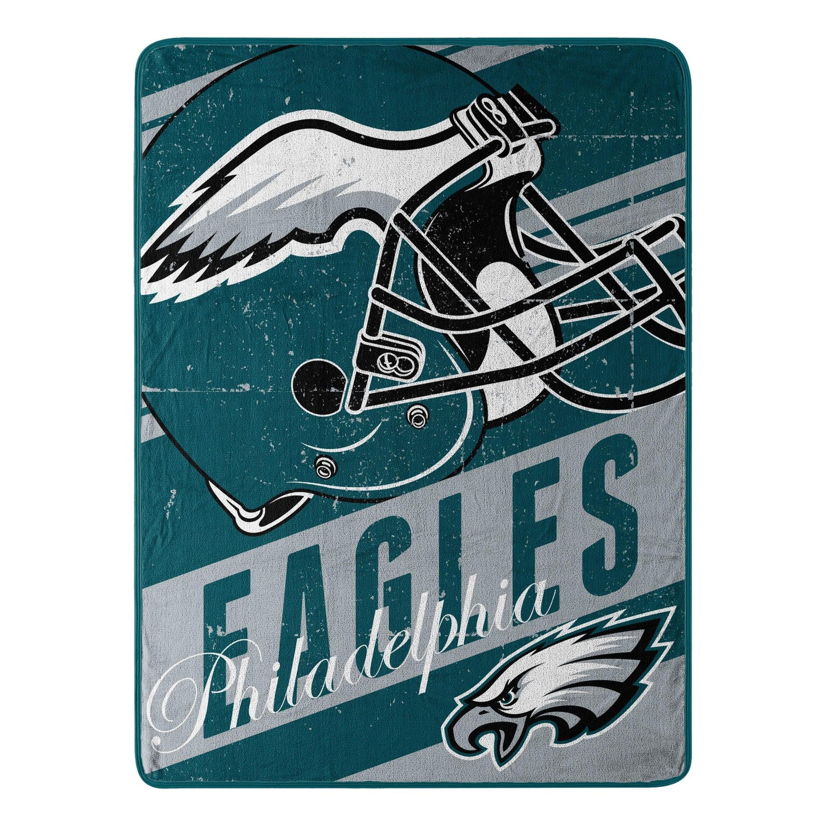 Philadelphia Eagles 46" X 60" Deep Slant Micro Raschel Throw Blanket ...